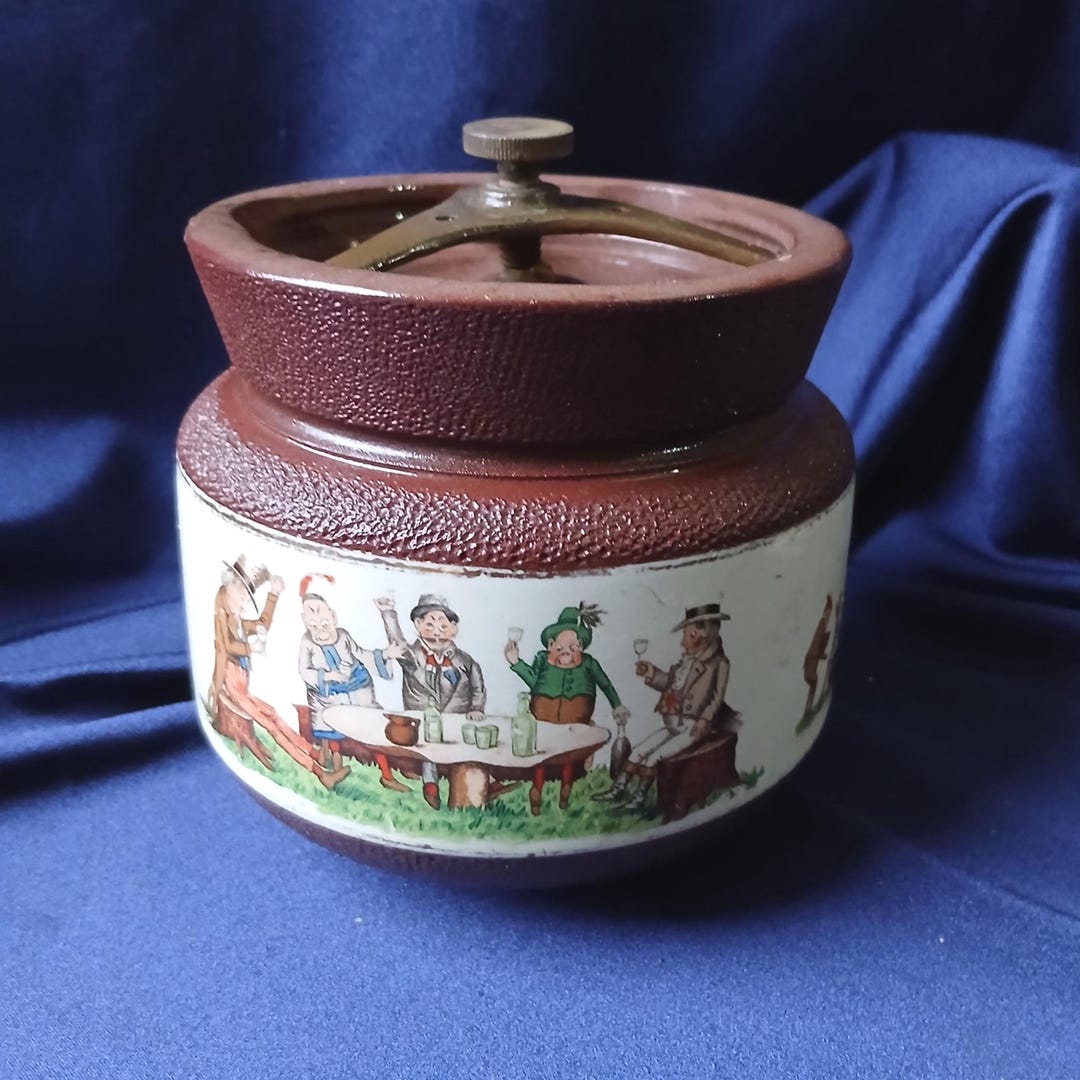 Antique Tobacco Jar, Alma Mater Tobacco Jar, Balls Patent Cambridge ...