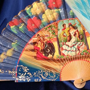 Vintage Fans, Spanish Fans, Lacquered Fans, Spain, Flamenco Fan ...