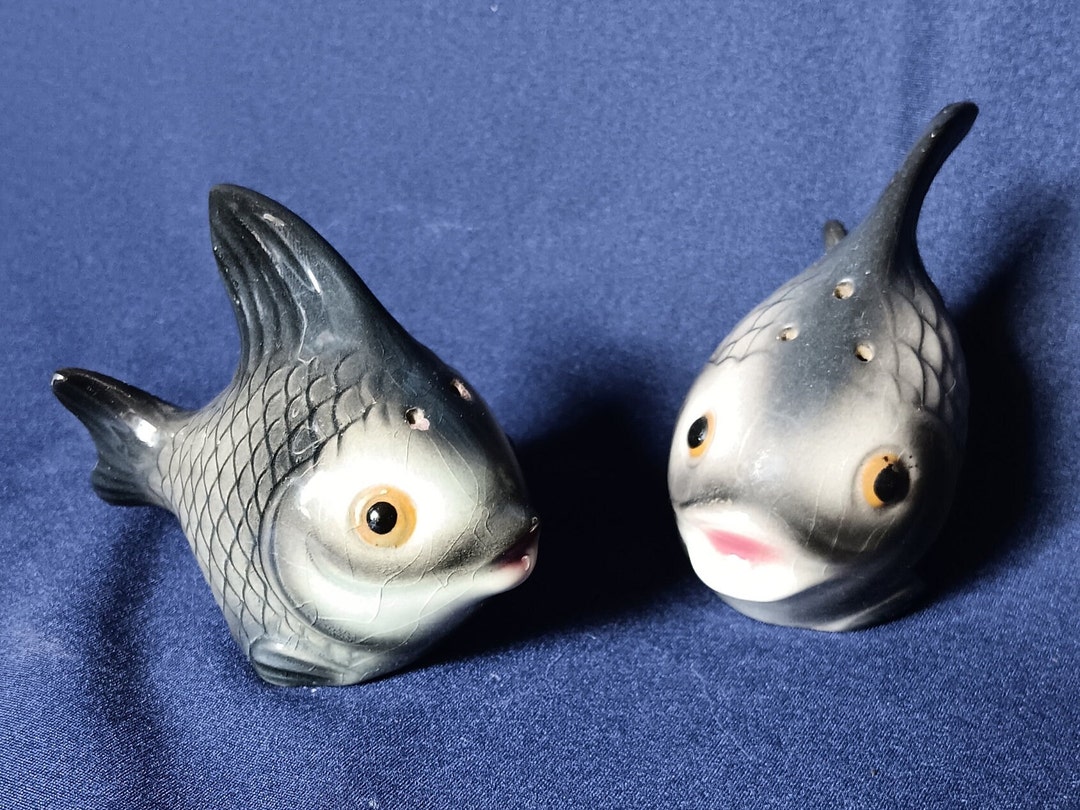 Gobel Salt and Pepper Shakers, Hummel Goebel, Goebel Fish, Fish Salt ...