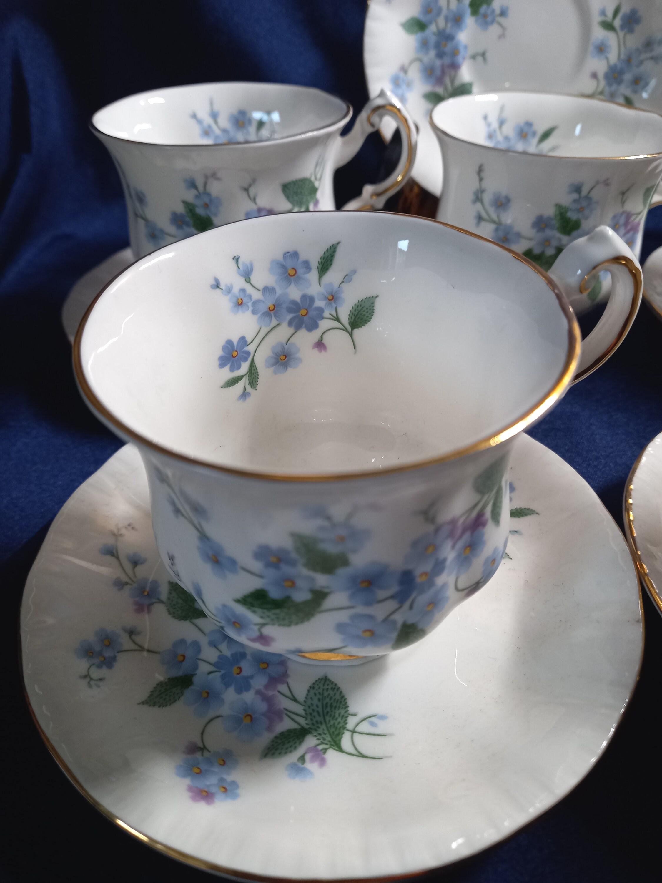 Vintage Coffee Set, Paragon Coffee Set, Demitasse Cups, Forget Me Not ...