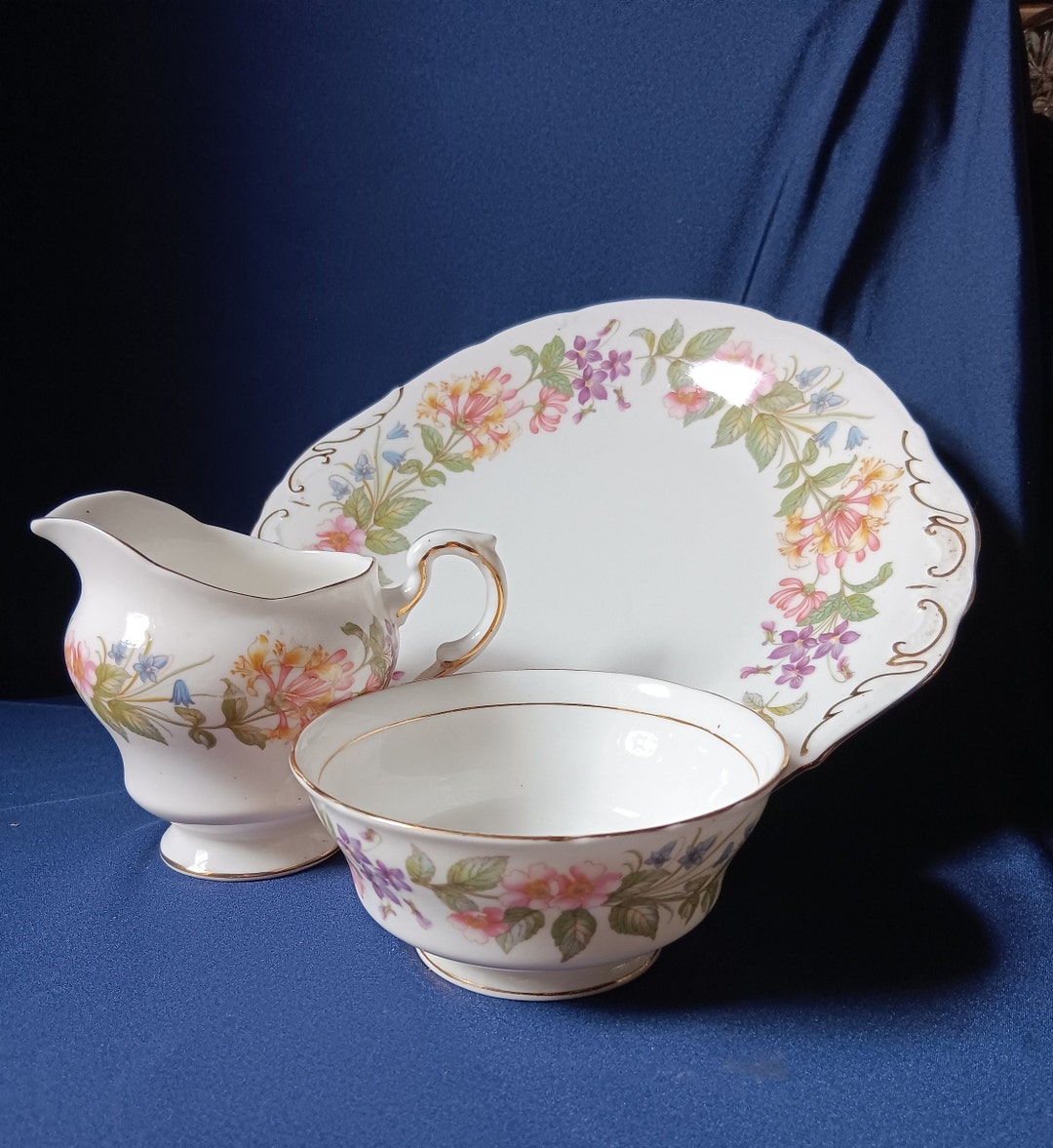 Vintage Tea Set, Paragon Tea Set, Paragon Jug and Bowl, Paragon Country ...