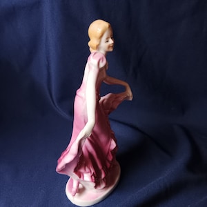 Art Deco Dancing Lady, Art Deco Figurine, Porcelain Lady, Art Deco Lady ...