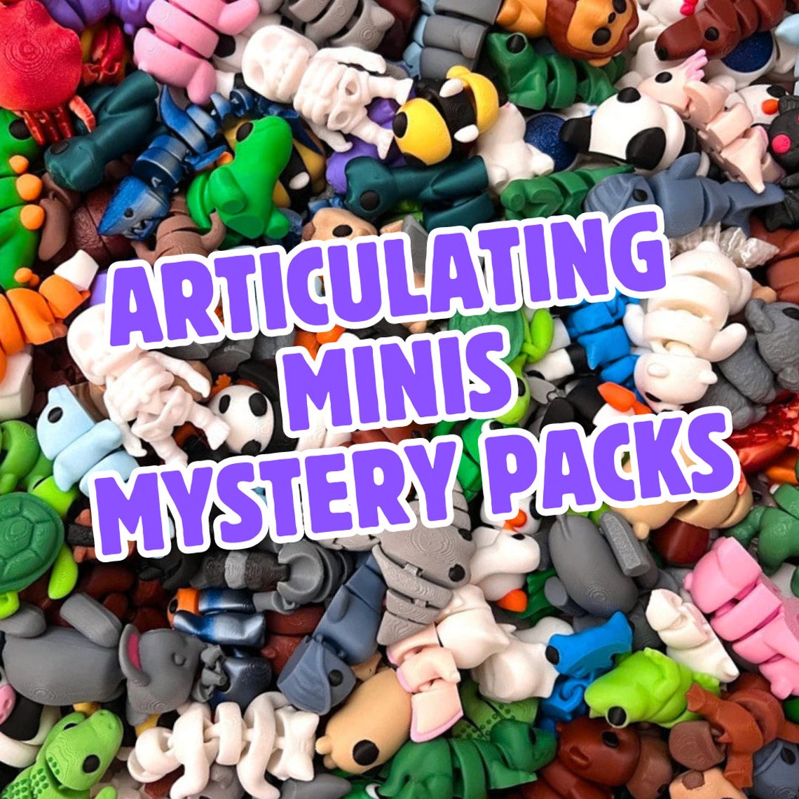 3D Articulating Minis Mini Animals Surprise Packs Custom Packs 3D ...