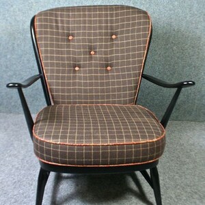 A 1950s Ebonised Wingback Ercol Easy Chair - Etsy