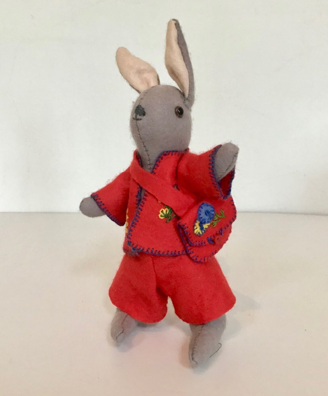 A Traditional Hand-made Female and Male Felt Rabbit Rosie and | Etsy