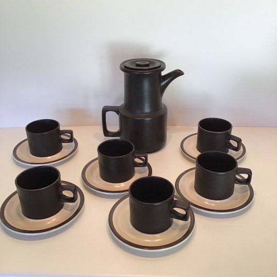 A 1970s Doverstone heather Coffee Set | Etsy