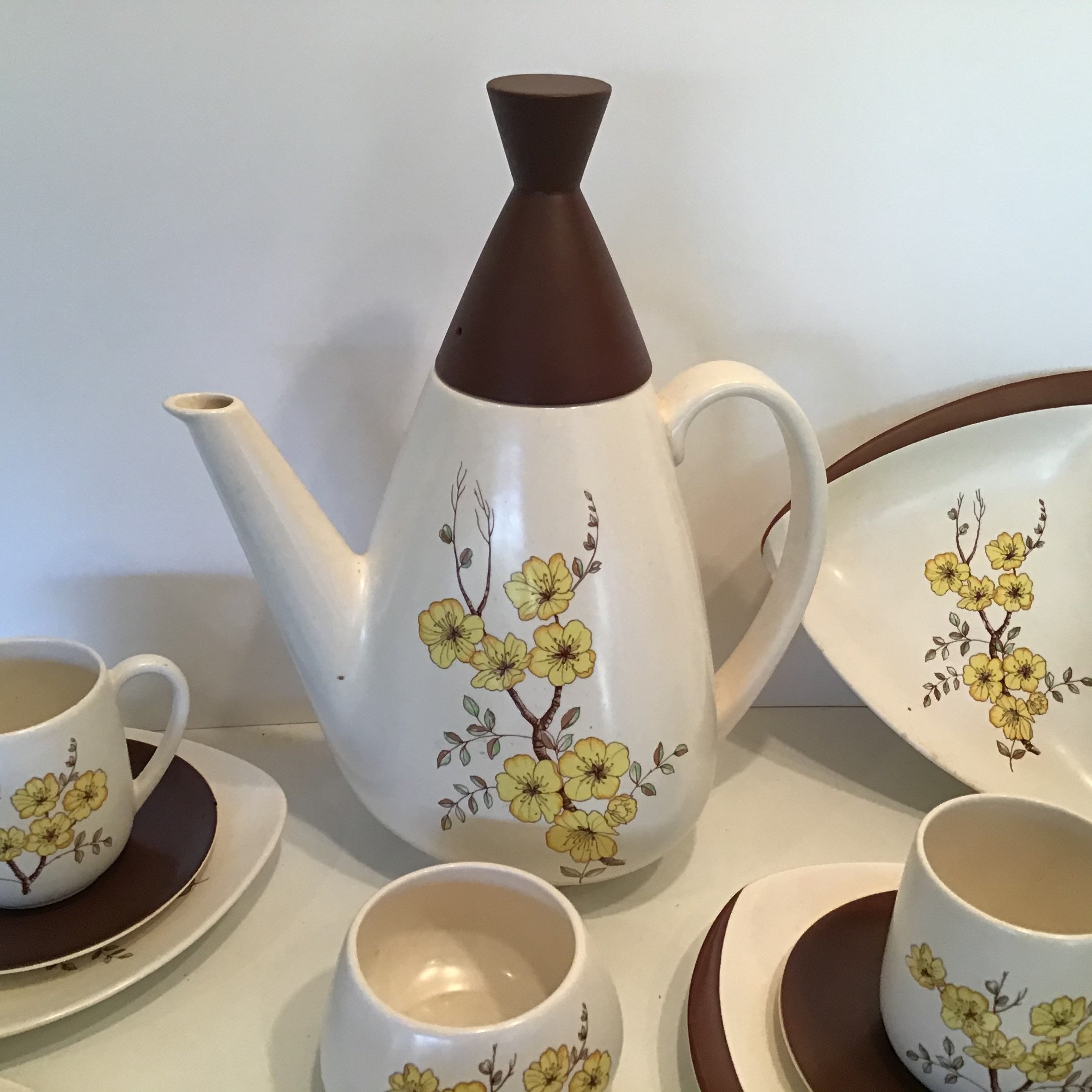 A Vintage Carlton Ware mimosa Tea Set - Etsy