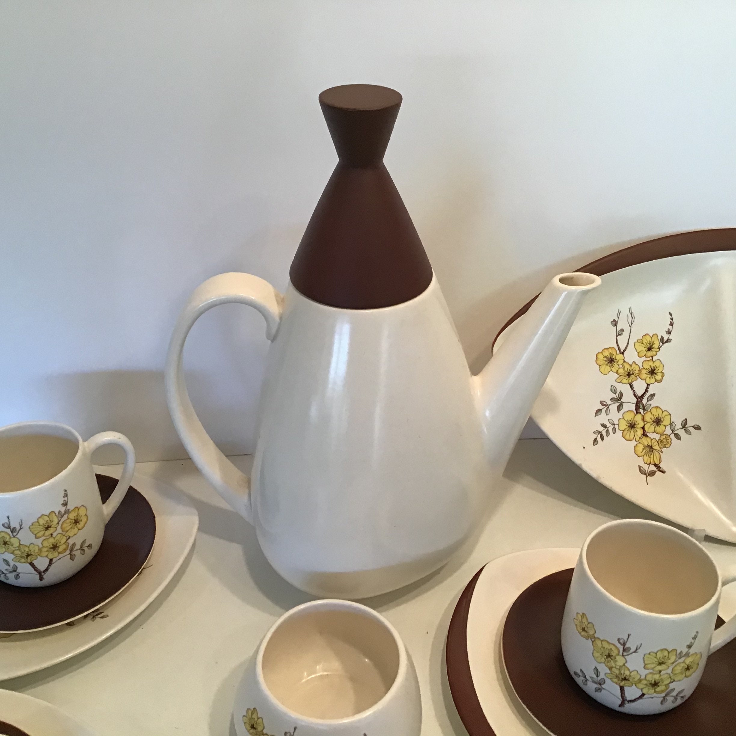 A Vintage Carlton Ware mimosa Tea Set - Etsy