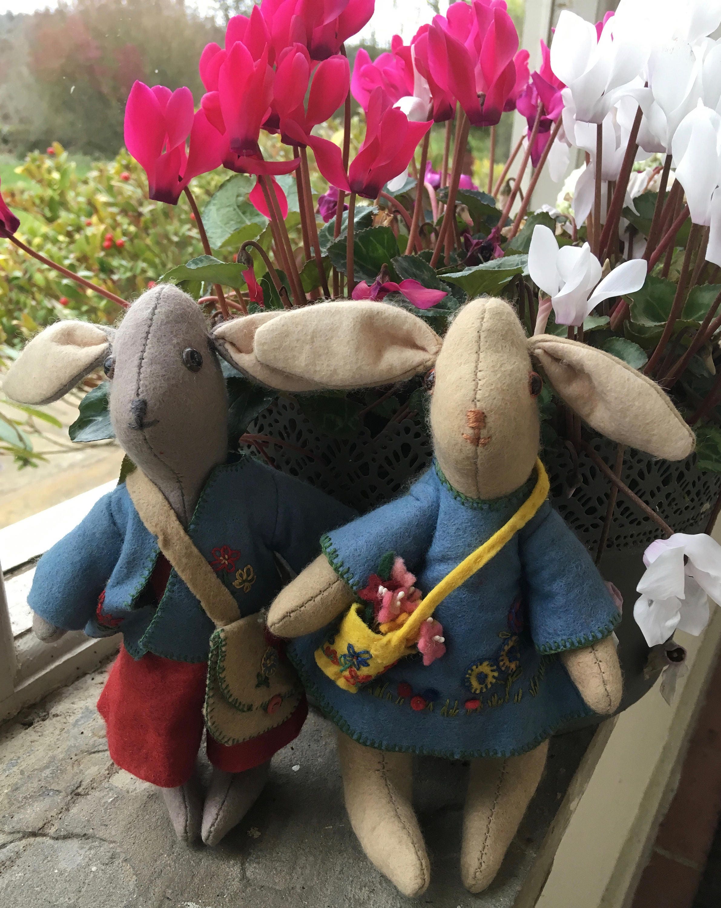 A Traditional Hand-made Felt Rabbit - Etsy