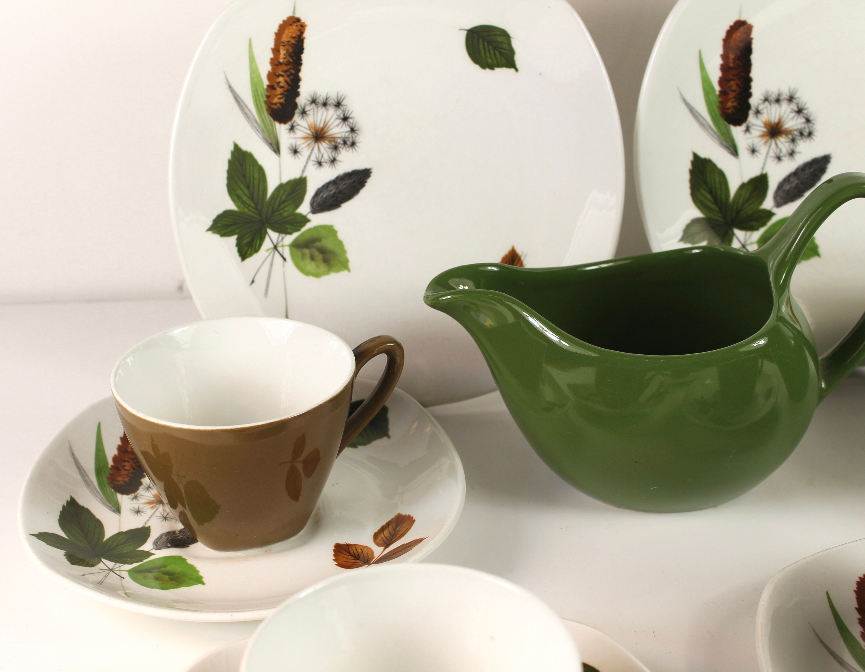 Midwinter fashion shape Riverside part tea set designed by | Etsy