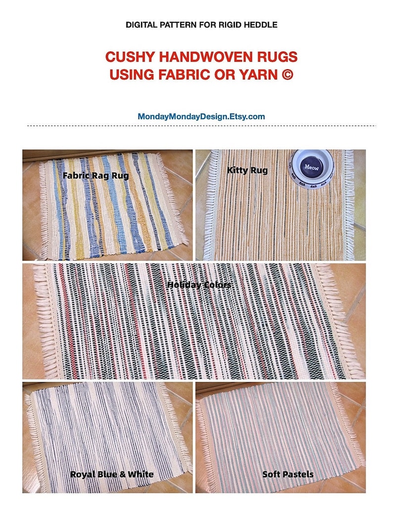 DIGITAL PDF Pattern for Rigid Heddle Loom, How to Make Easy Handwoven ...
