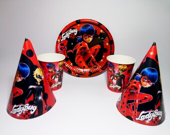 Miraculous ladybug party supplies | Etsy