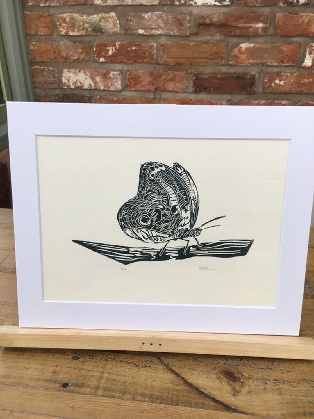 Butterfly Lino Print - Etsy