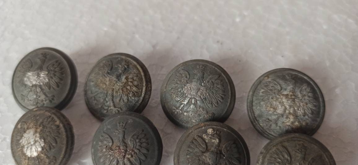 Original Polish Buttons Polish Army Uniform Military Buttons | Etsy
