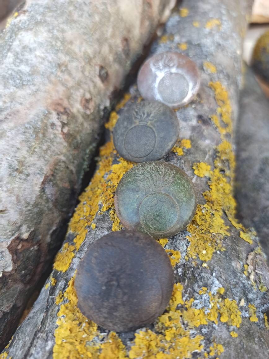 WW1 Russian Empire Military Button Grenade Original Russian Imperial ...