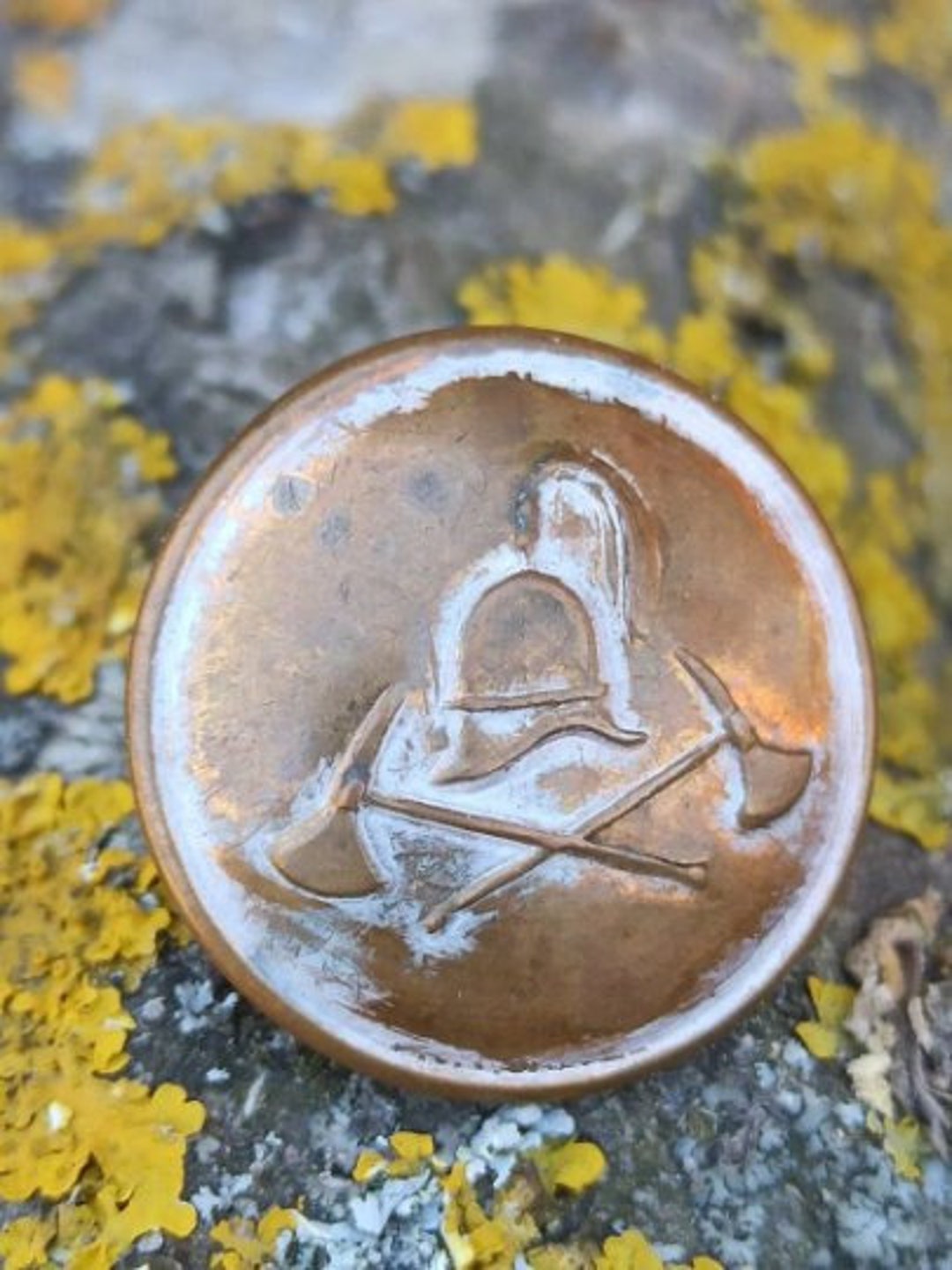 Original German Fire Brigade Button 1800s Old German Button WWI Antique ...