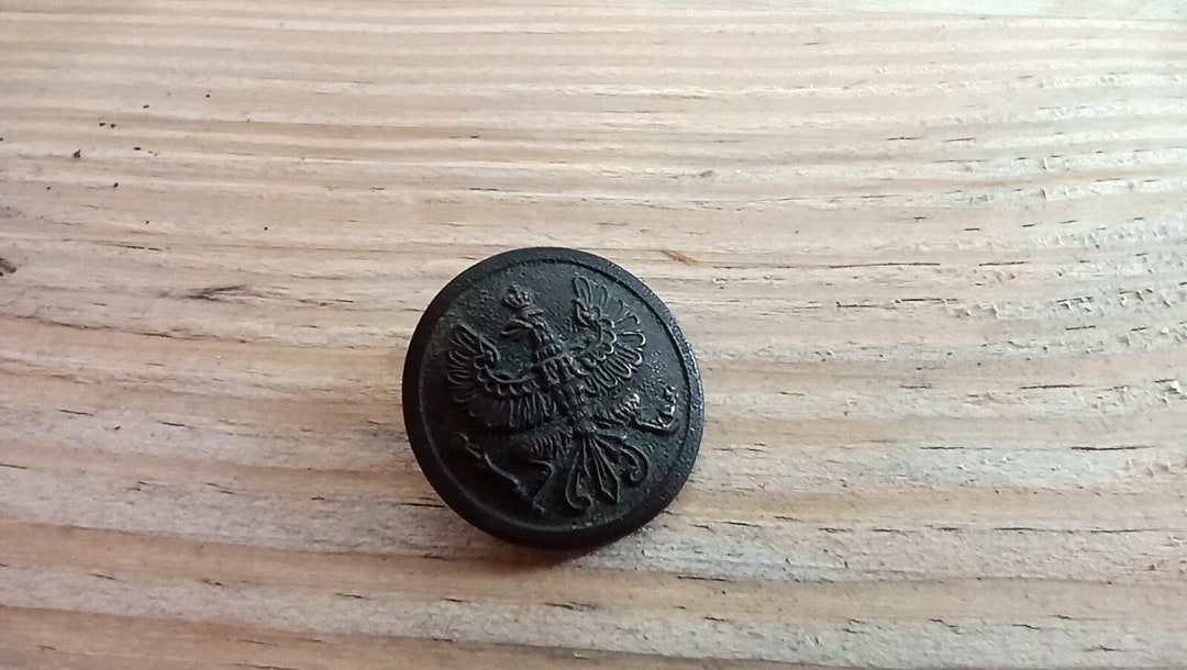 Very Unique Prussian Button Eagle With Crown Original Germany Eagle ...