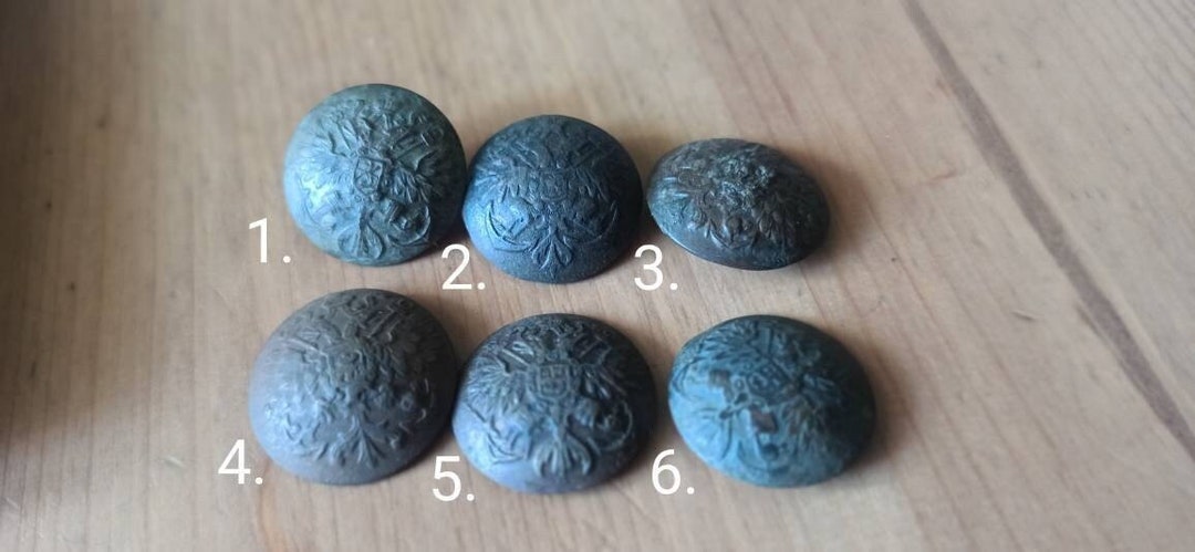 Original Russian Imperial Buttons Eagle With Anchors WW1 Russian Empire ...