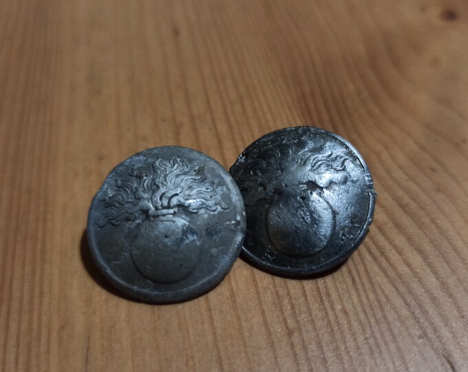 Original Military Buttons of France - WW1 French Grenade - Original ...