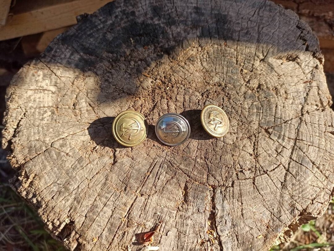 Original Soviet Buttons Vintage USSR Buttons Military Uniform Buttons ...