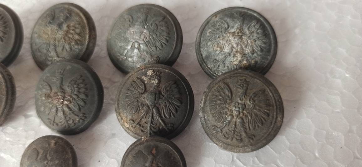 Original Polish Buttons Polish Army Uniform Military Buttons | Etsy