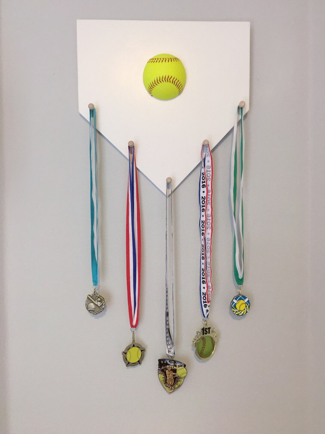 Custom Softball Ribbon Display - Etsy