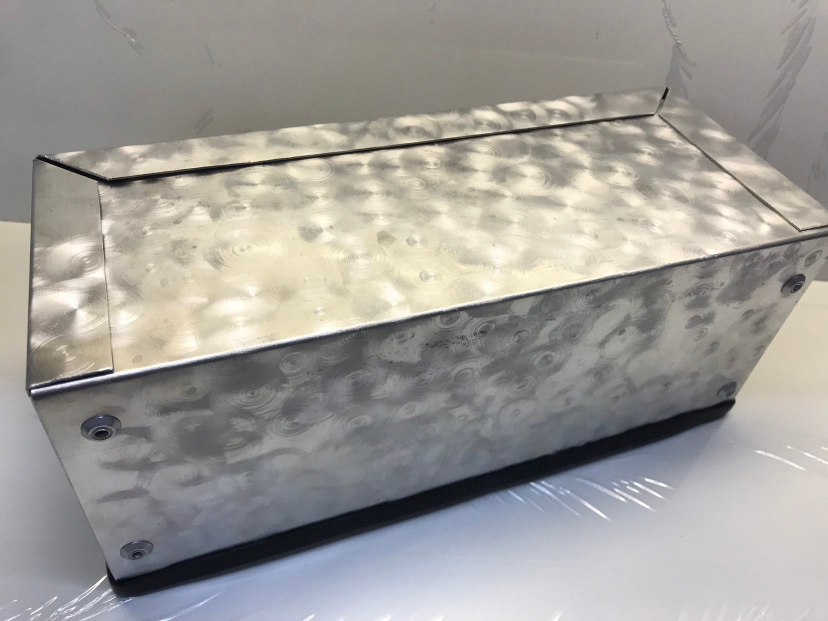 25cm Long Window Box Style Handmade Mill Finish with swirling (almost ...