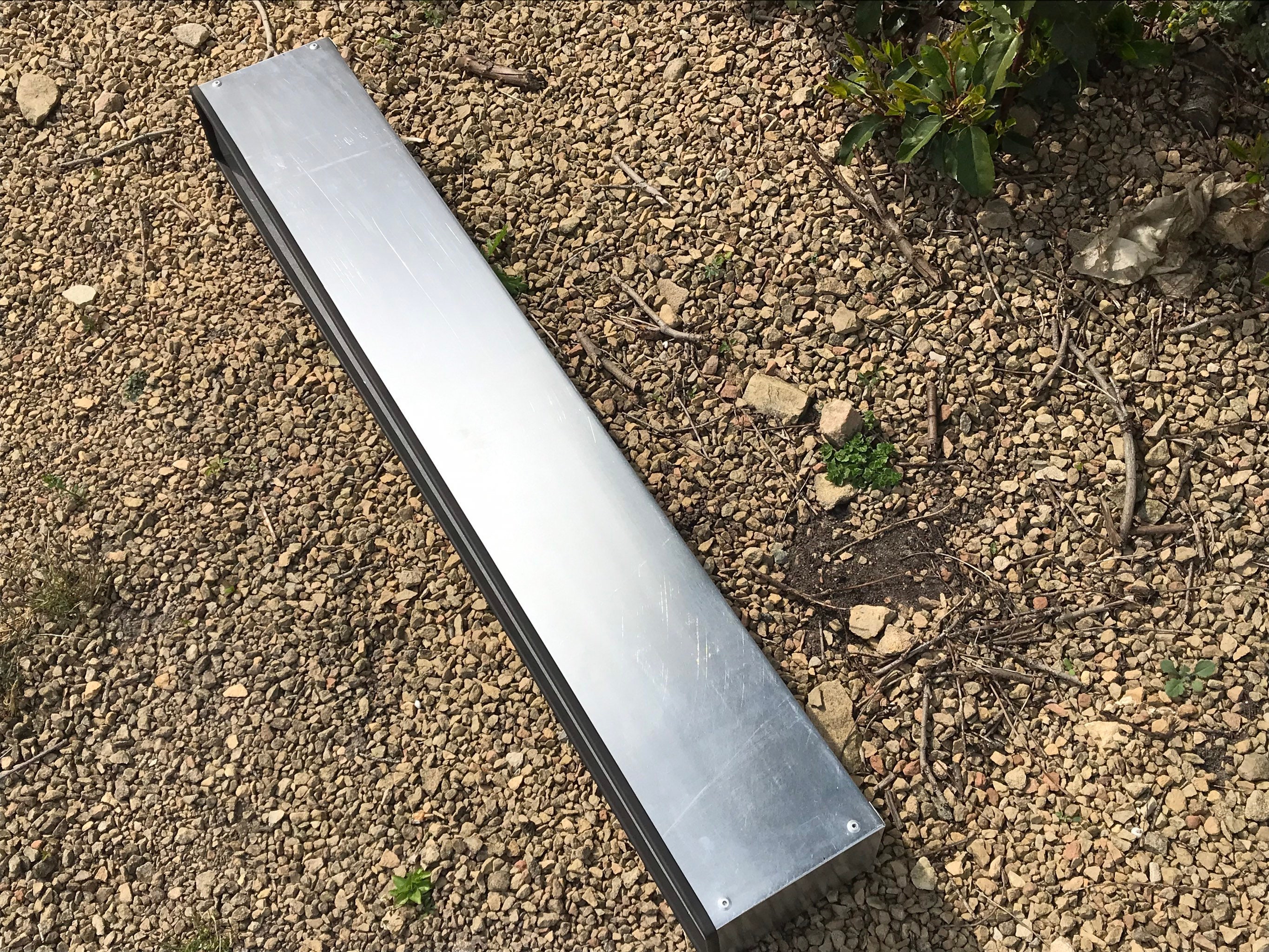 98cm Long Narrow, Window Box Style Handmade Mill Finish (almost mirror ...