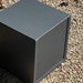 Pair of Cubes Grey Smooth Finish Handmade Metal Garden - Etsy UK