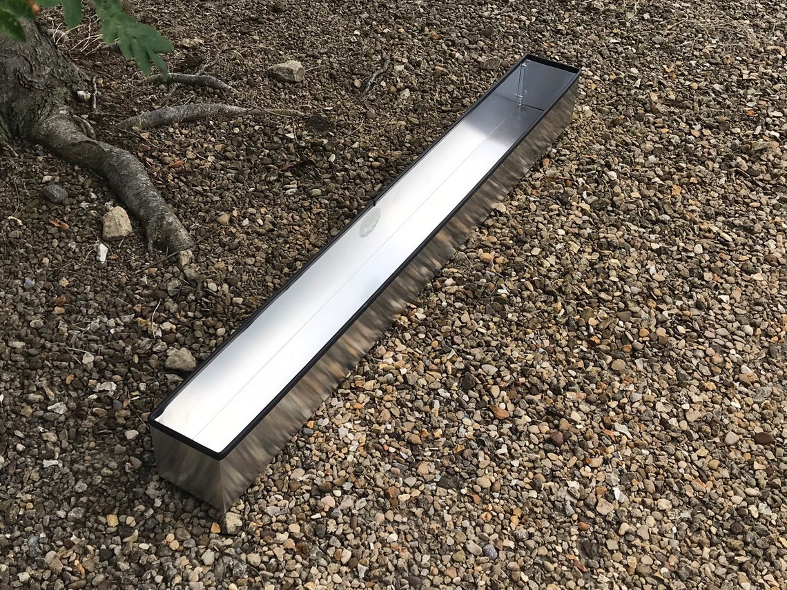 Long Narrow Window Box Style Handmade Mill Finish Lightweight | Etsy UK