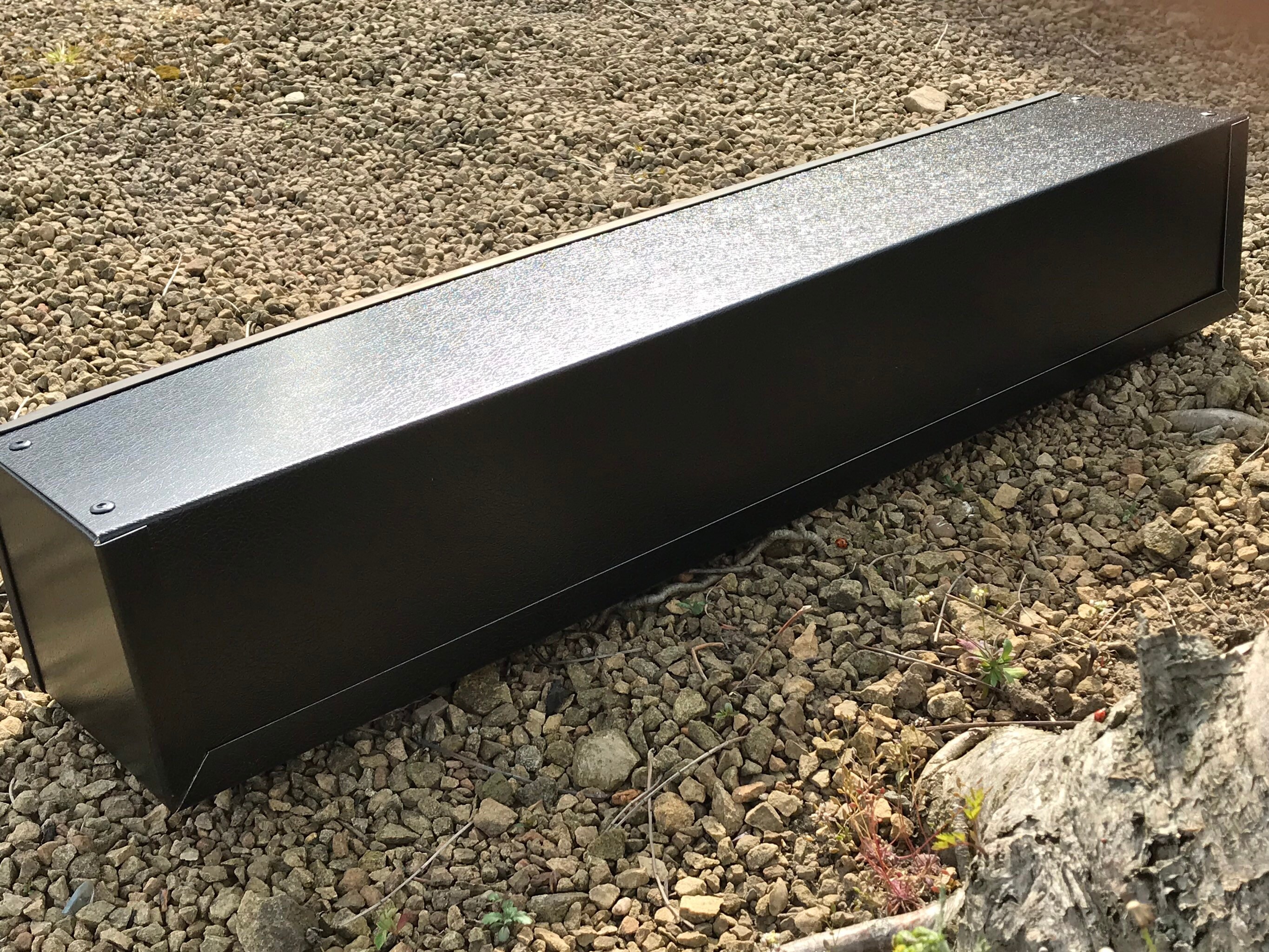 72cm Long Black Window Box Style Handmade Metal Planter, with Rubber ...