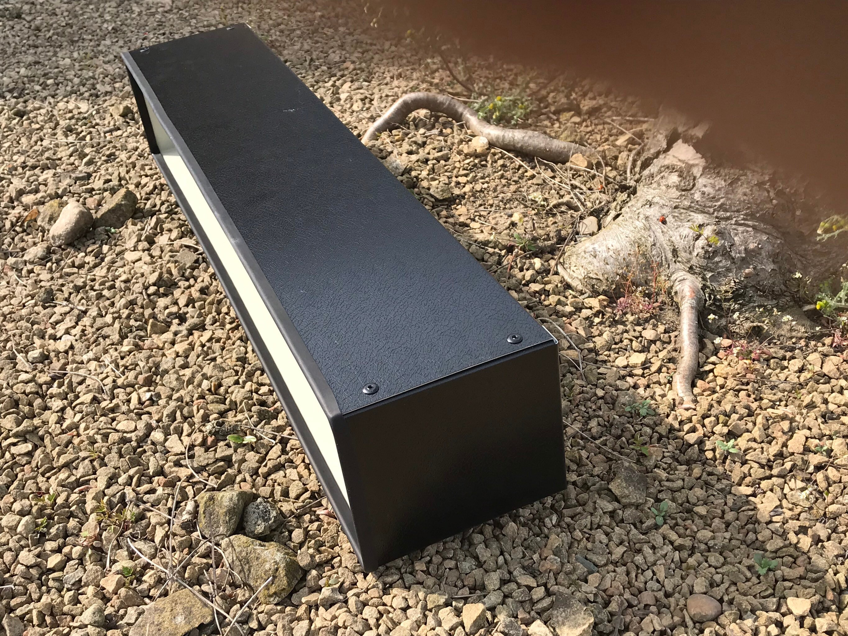 72cm Long Black Window Box Style Handmade Metal Planter, with Rubber ...