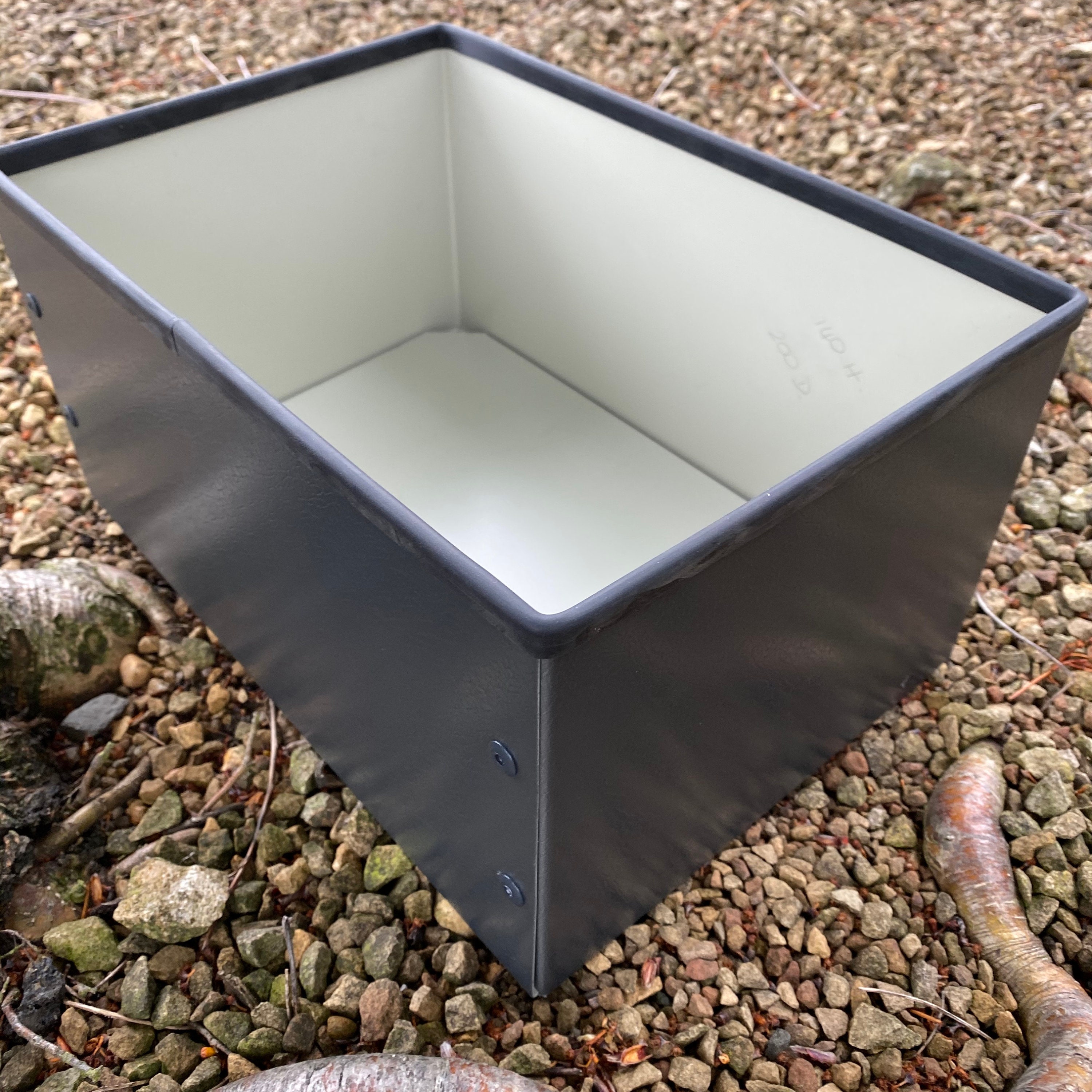 REDUCED .... to clear Anthracite (dark grey) Box Style Handmade Metal ...