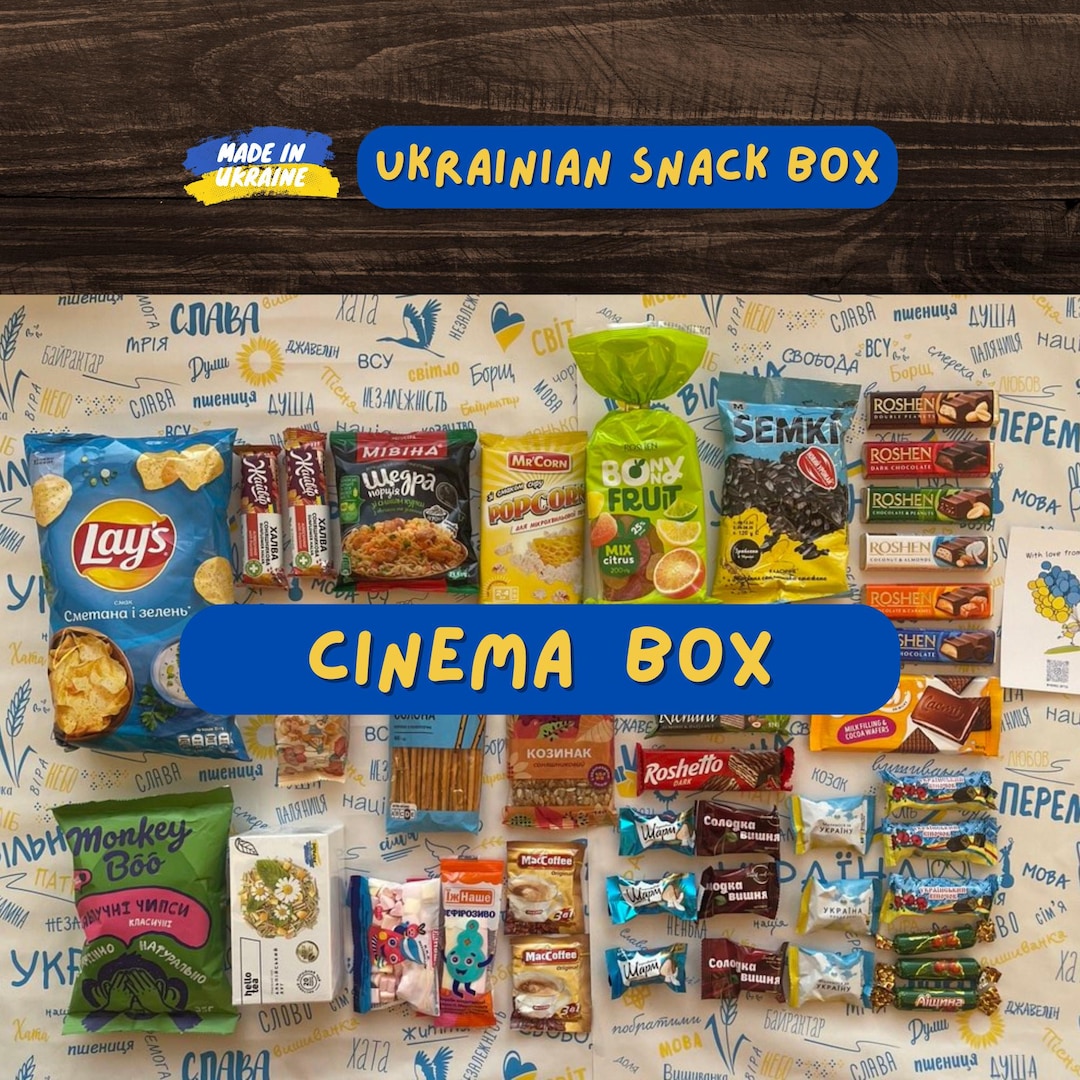Ukrainian Snack Box for Cinema. Ukrainian Gift - Etsy