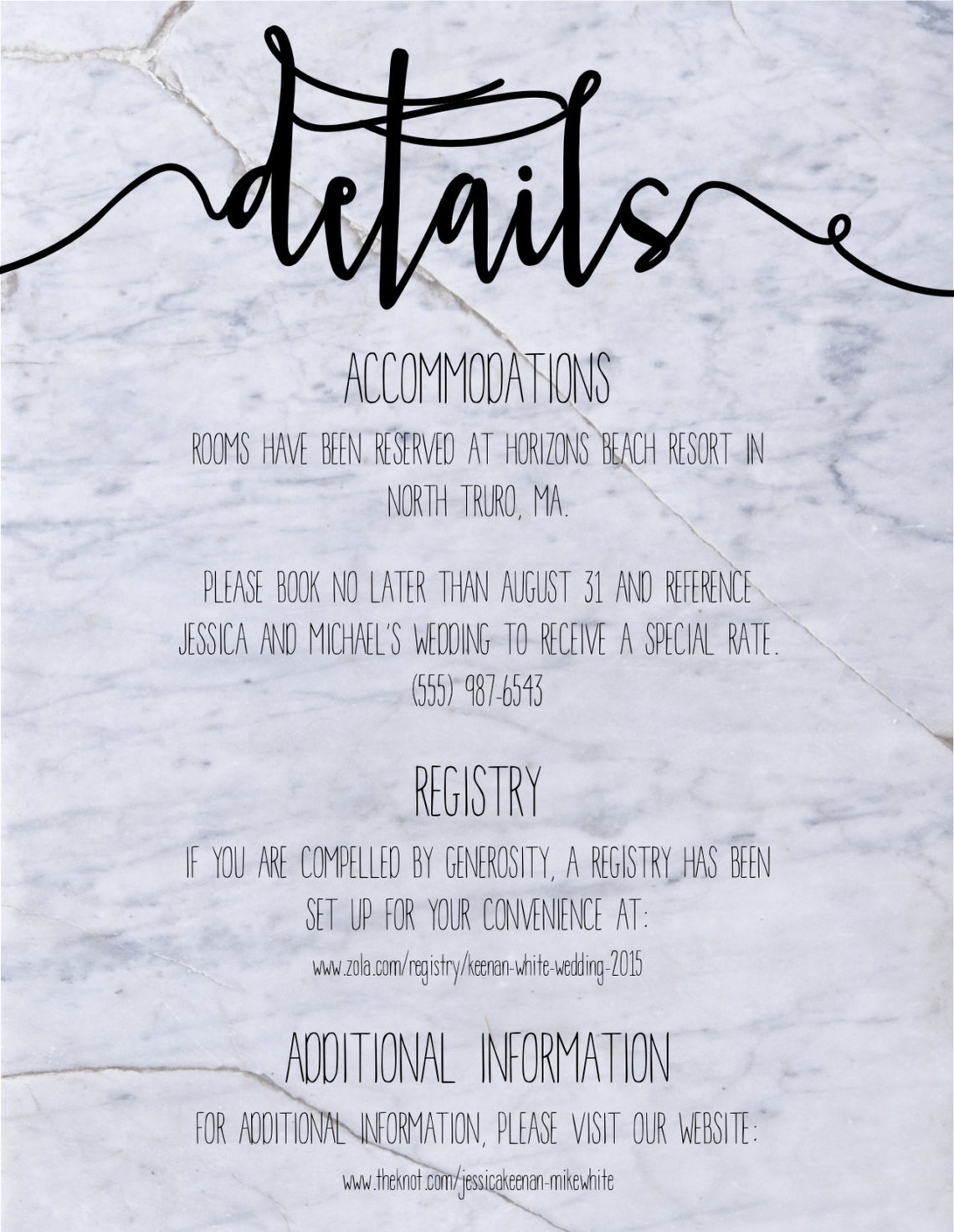 Marble Script Wedding Invitation Suite & Save the Date - Etsy