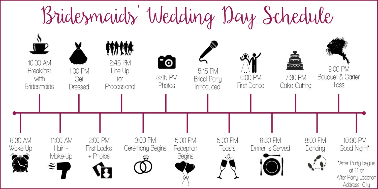 Wedding Recessional Line Up