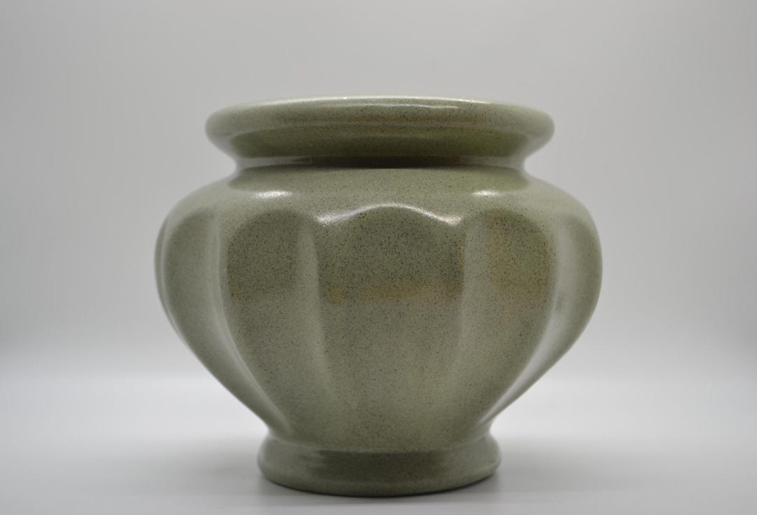 Vintage Haeger Ceramic Planter - 1960s/70s Matte Sage Green FTD Floral ...