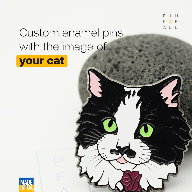 Cat Pin - Etsy
