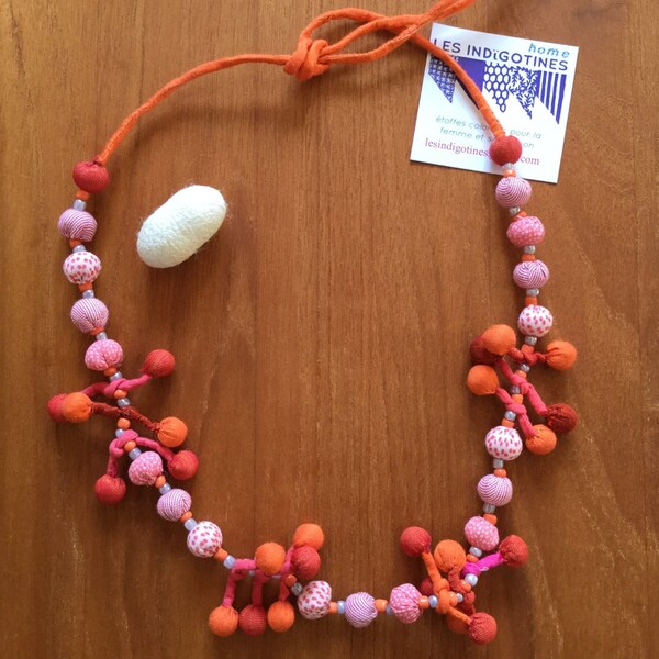 Textile Necklace - Etsy