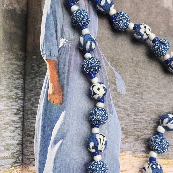Fabric Necklace - Etsy