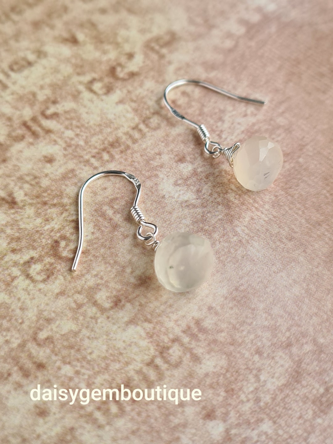 Grey Moonstone Earrings, Natural Light Grey Moonstone, Pantone Colour ...