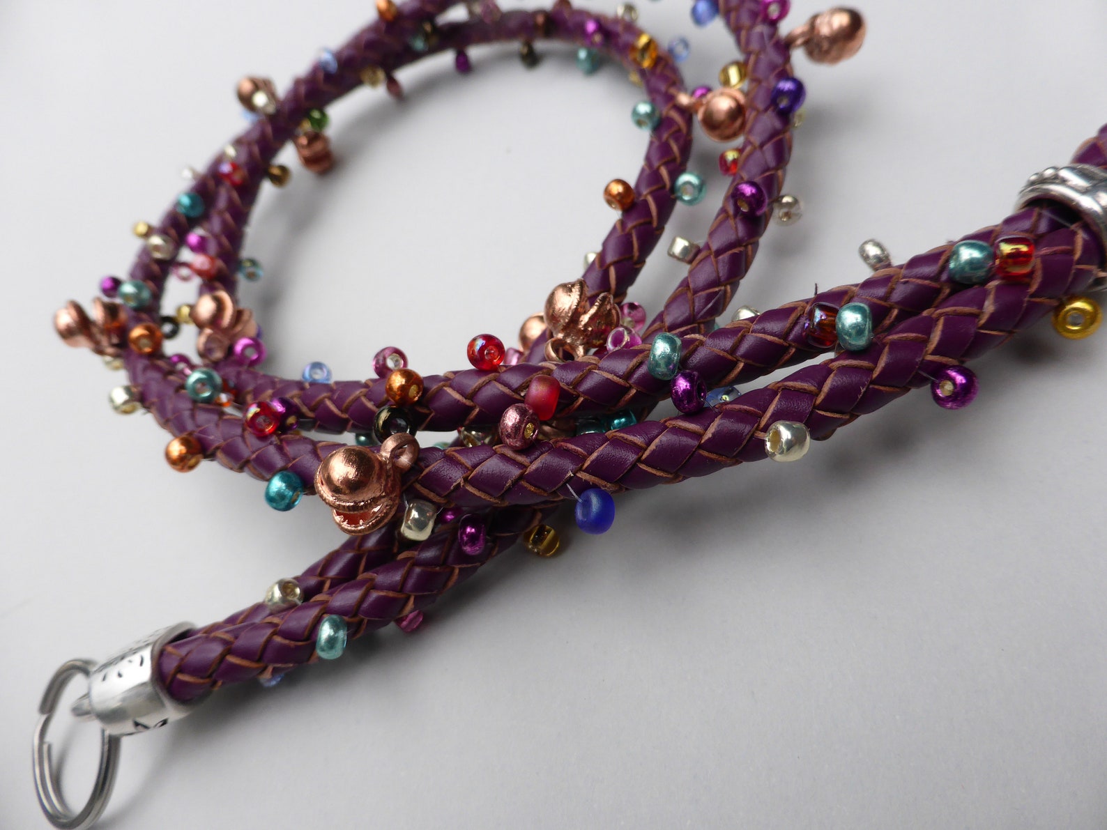 Beaded Double Braided Tag Collar. House Collar Greyhound - Etsy