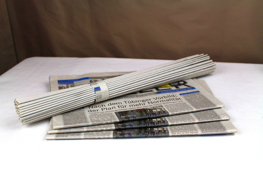 Narrow Paper Rolls Blank 100 Pcs., Newspaper Rolls for Braiding - Etsy