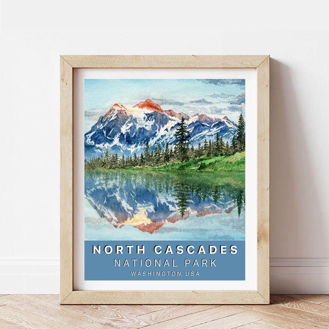 North Cascades National Park Poster 8x10” - Etsy