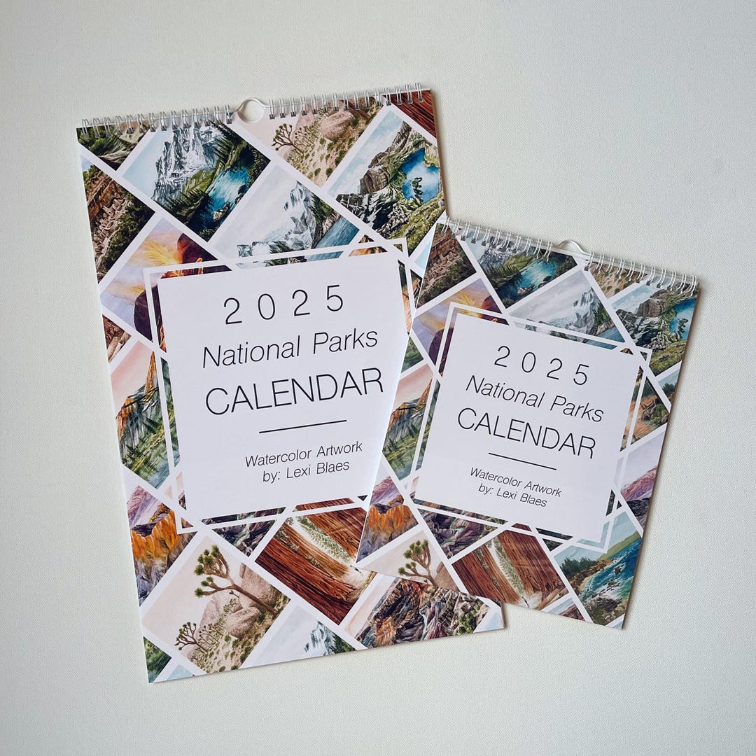 National Parks 2025 Calendar - Etsy UK