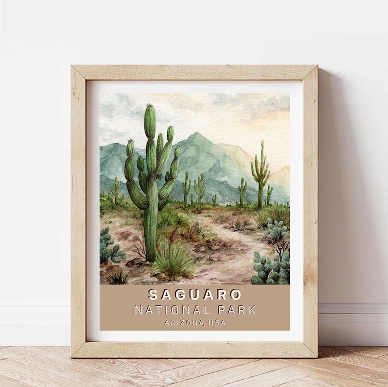 Saguaro National Park Poster 8x10” - Etsy