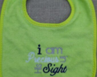 I Am Precious in His Sight Bib - Etsy