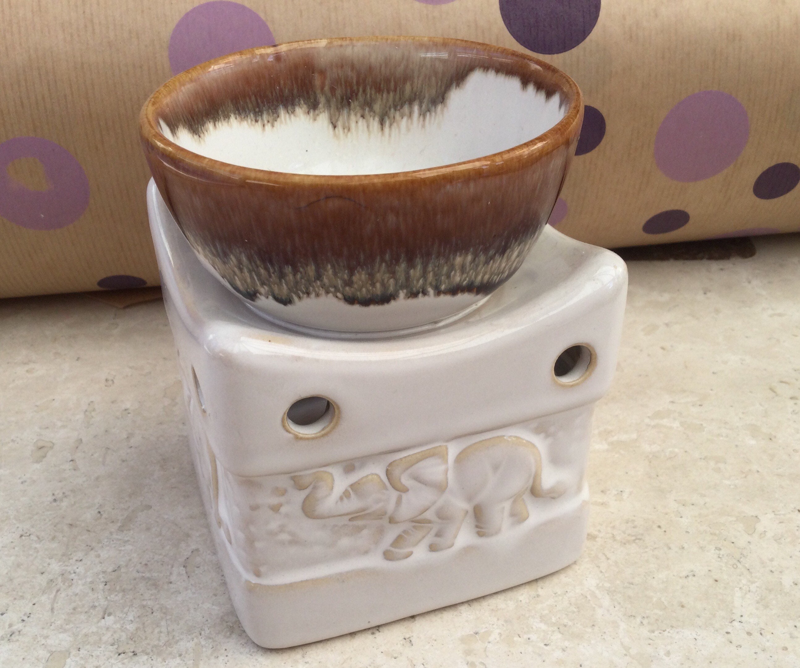 Elephant Wax Melt Burner set in gorgeous picture box with | Etsy