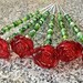 14" Rose Stakes for Garden, Garden Decor, Gift for Mom, Valentines Gift ...