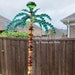 Palm Tree Beaded Garden Stake, Garden Sparkler, Glass Sun Catcher ...